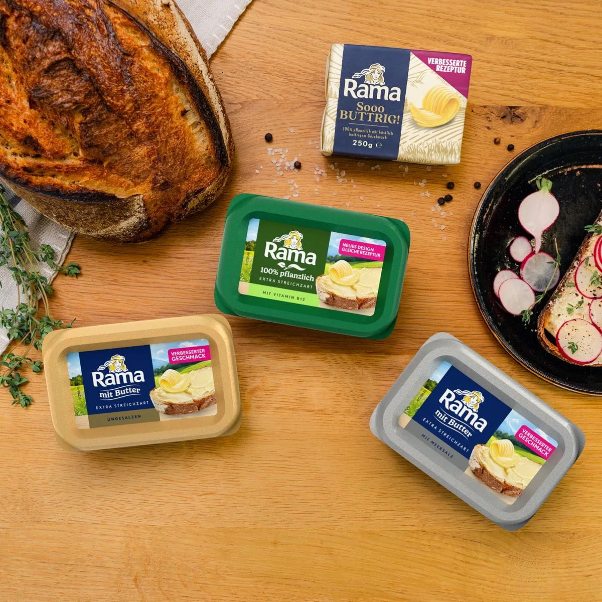 Rama mit Butter | Rama