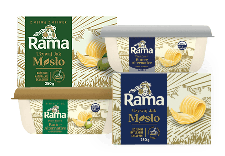 Rama 100% roślinna alternatywa dla masła | Rama